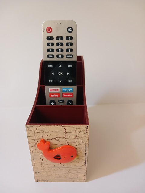 Remote Holder Box – 4 Slots - Crafty Things 'n Gifts